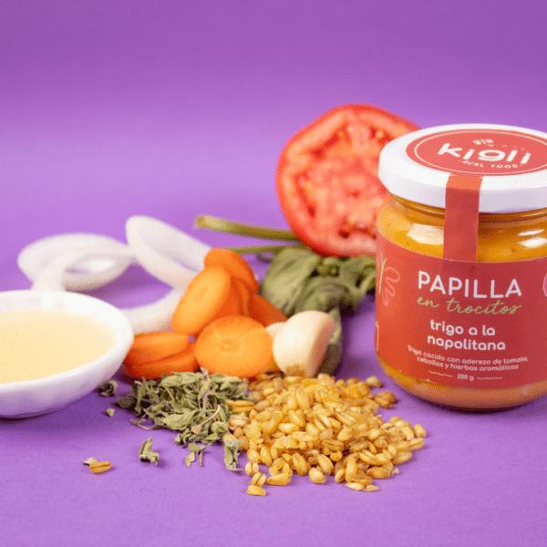 Papilla de Pollo con verduras y pera en trocitos – Kigli Real Food